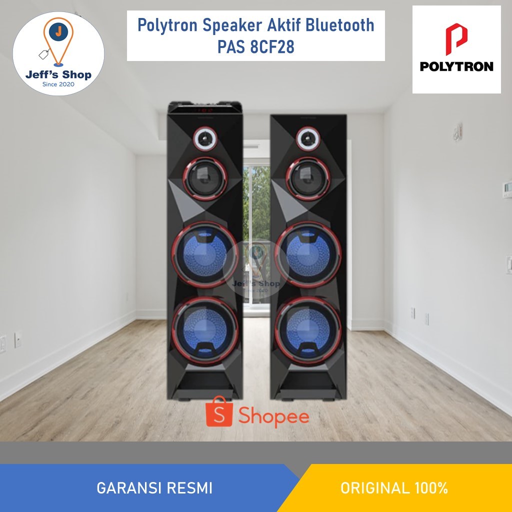 Jual Polytron Speaker Aktif Bluetooth [Double Woofer 8 Inch] PAS 8CF28 ...