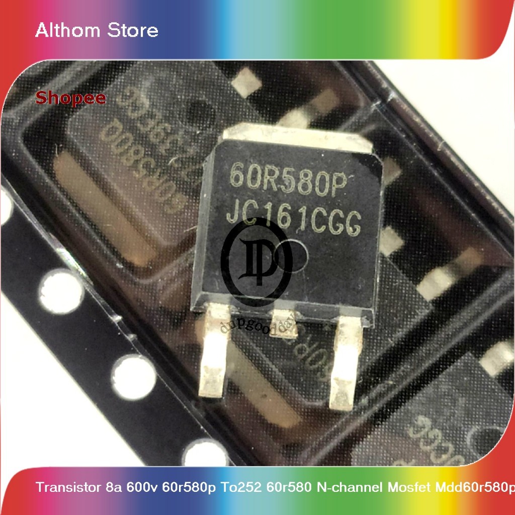 Jual transistor 8a 600v 60r580p to252 60r580 n-channel mosfet ...