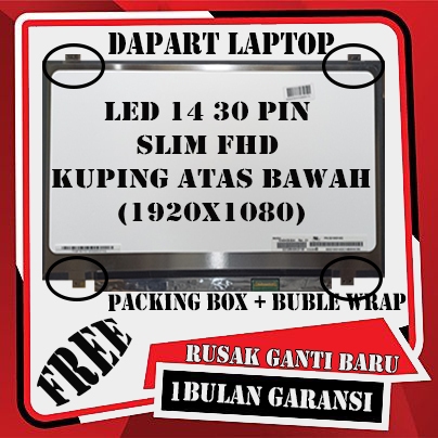 Jual LED LCD LAYAR LNVO thinkpad T460 T470S 14 30 Pin FHD Kuping Atas ...