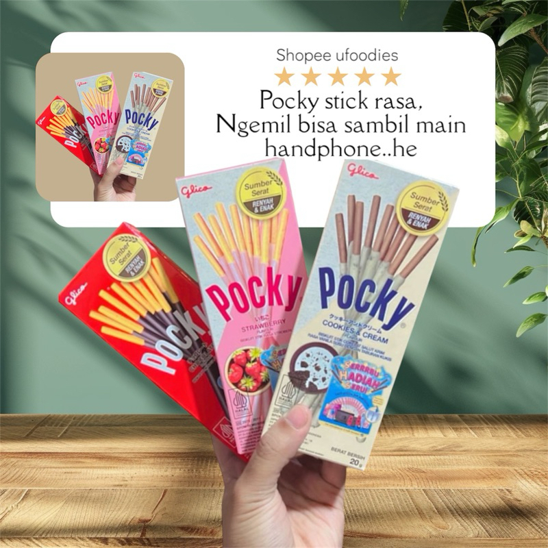 Jual Pocky Biskuit stik varian rasa Stoberi Coklat dan Cookies and ...