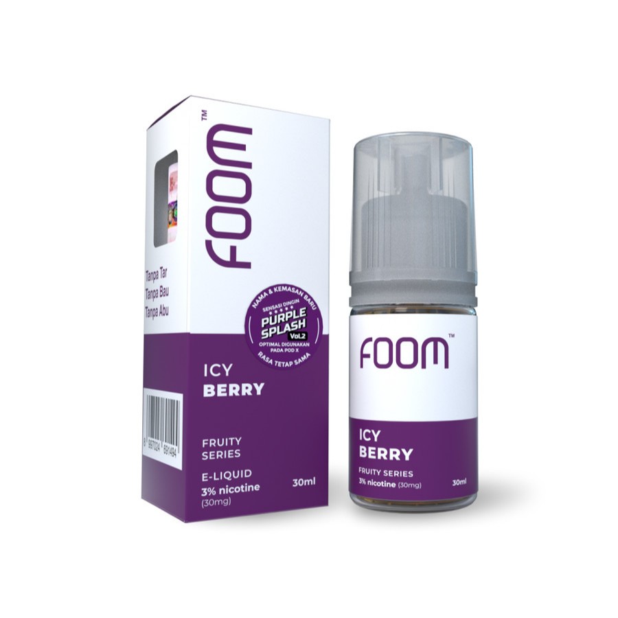 Jual SALT - Foom ICY BERRY 30ML by Foom Lab Purple Splash Liquid Pods ...
