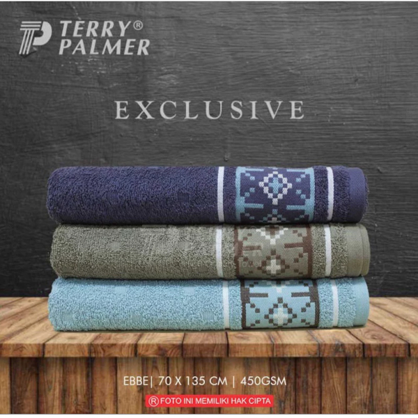 Jual Handuk Terry Palmer Exclusive 50x100 / 70x135 Ebbe Anti Bakteri ...