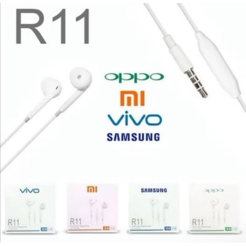 Jual HANDSFREE R11 Xiaomi SUPER MUSIC EXTRA BASS | Shopee Indonesia