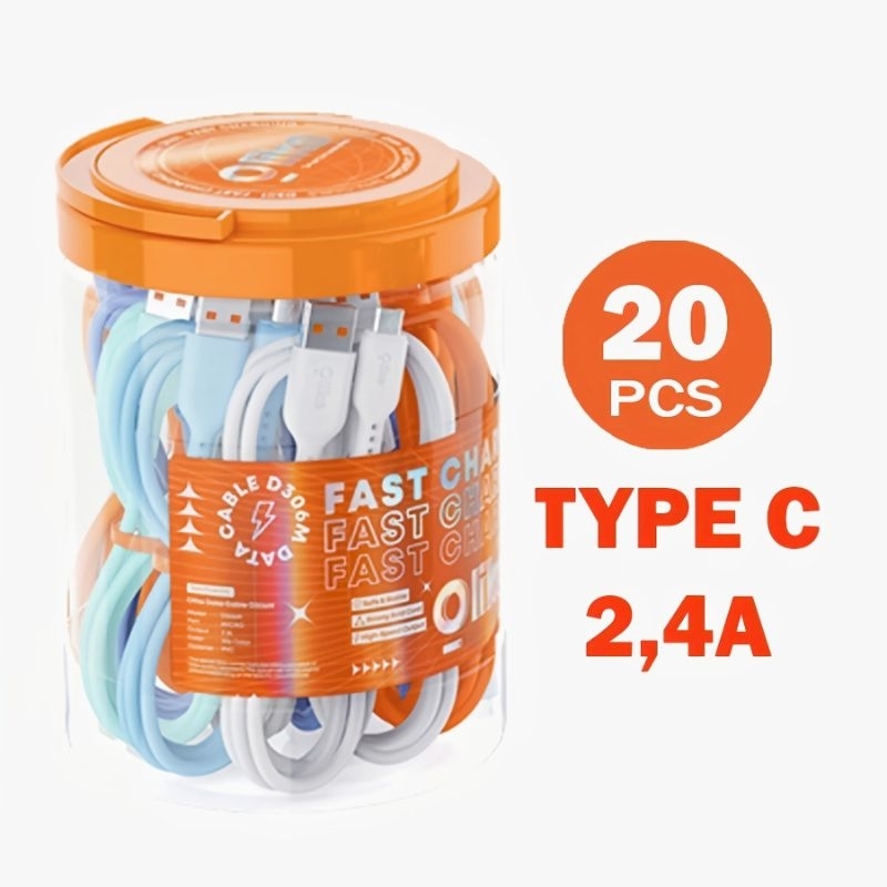 Jual Olike D306 (D306C) PER TOPLES Kabel Data USB Type C Fast Charging ...