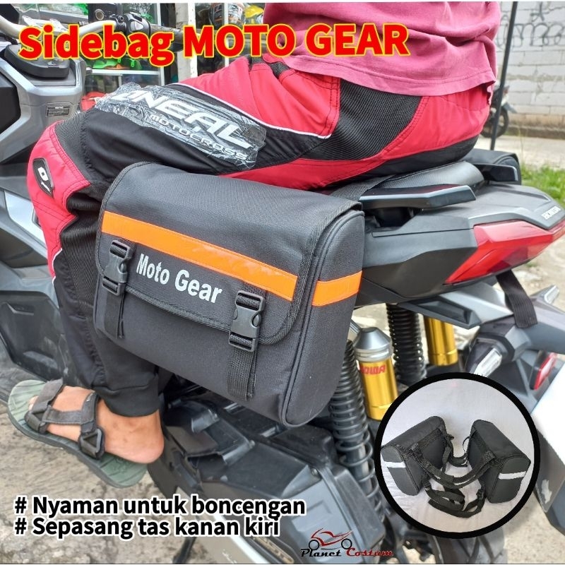 Jual TAS SAMPING MOTOR / SIDE BAG MOTOR MOTO GEAR 3M MULTIFUNGSI ...