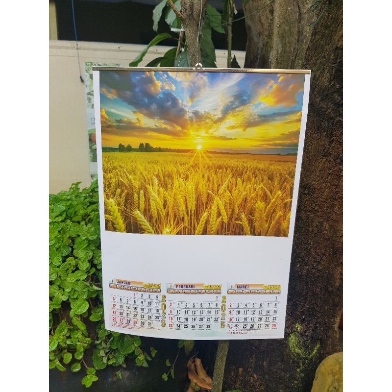 Jual kalender dinding 2025 triwulan 4 lembar tri | Shopee Indonesia