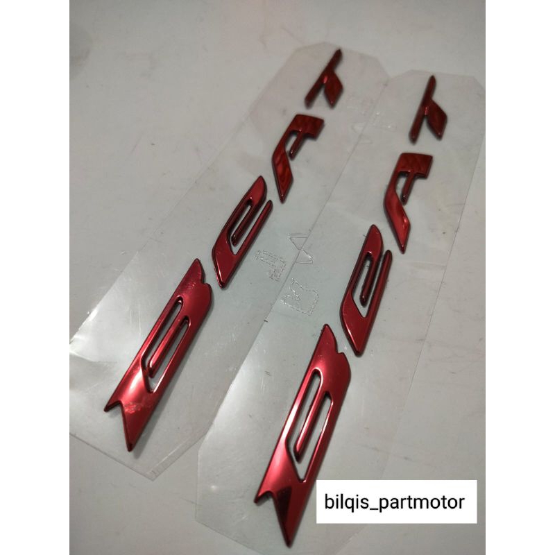 Jual Emblem Honda BEAT DELUXE 2024 tulisan beat warna merah original ...