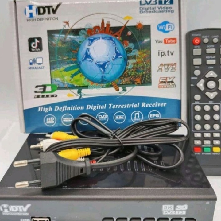 Jual Set Top Box Tv Siaran Digital DVB T2 STB Antena Receiver Full HD ...