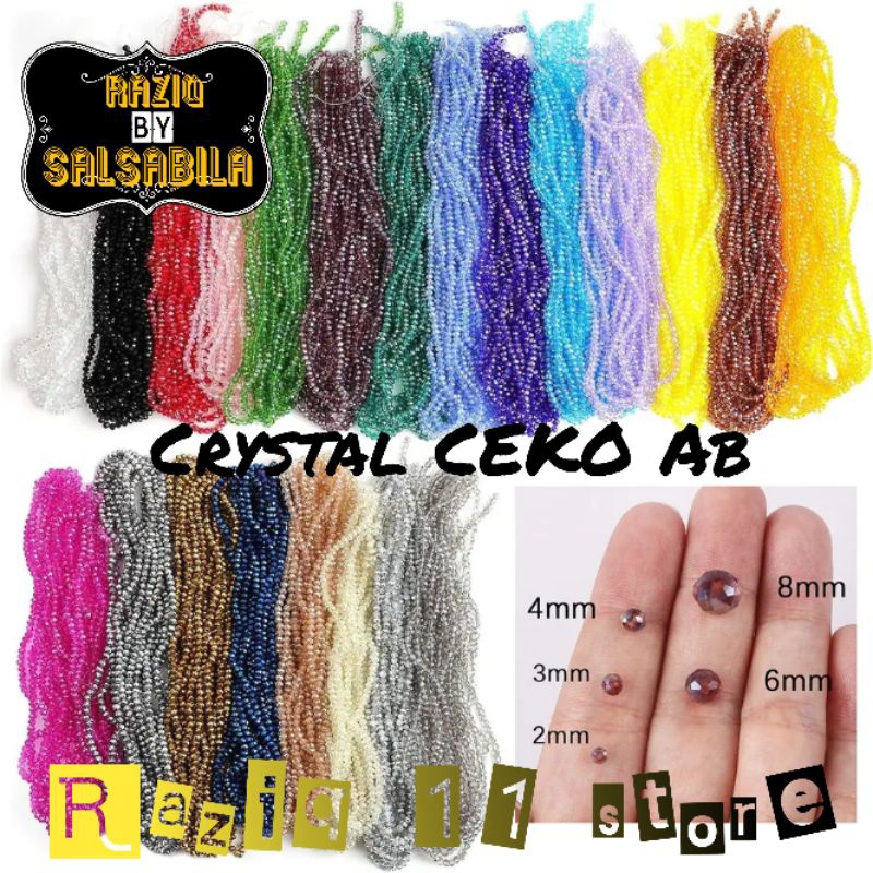 Jual Manik Kristal Ceko Crystal Bapau Bahan Kerajinan DIY | Shopee ...
