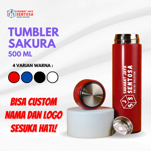 Jual SAKURA || Souvenir Tumbler Botol Minum 500ml Custom Nama & Logo ...