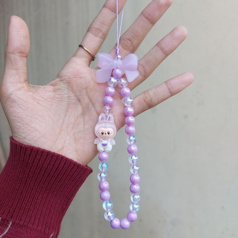 Jual Strap phone labubu / gantungan hp labubu / strap phone spongebob ...