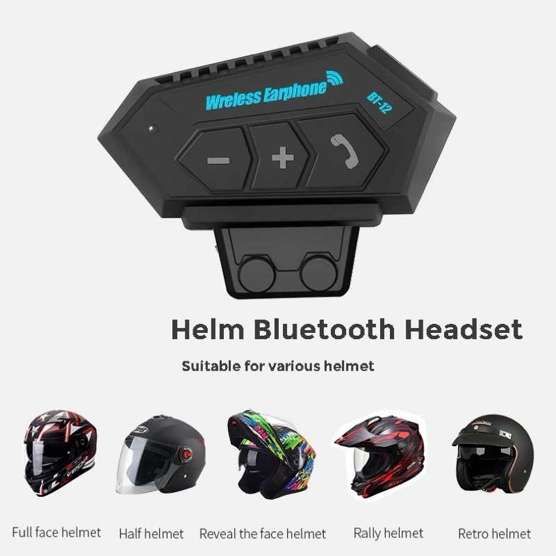 Jual Intercom Headset Bluetooth Helm Motorcycle Wireless Anti ...