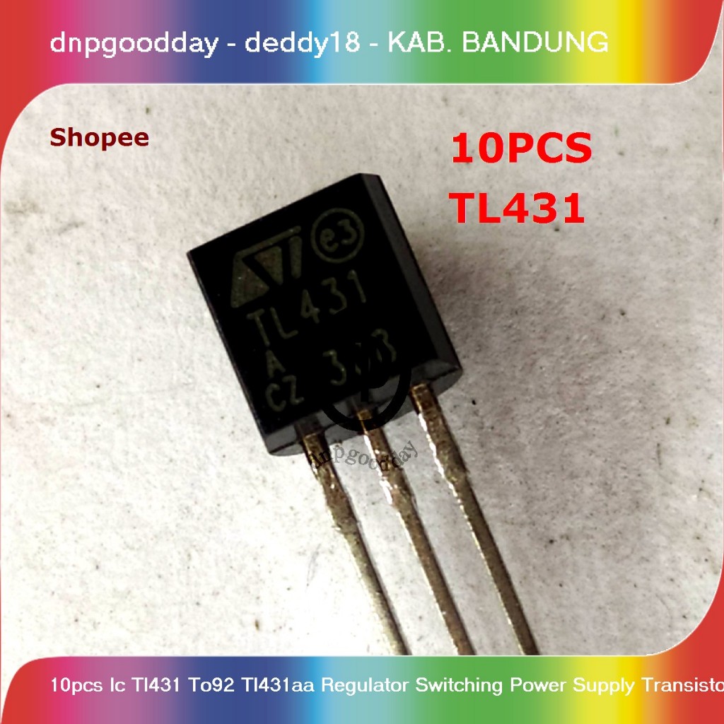 Jual 10pcs ic tl431 to92 tl431aa regulator switching power supply ...