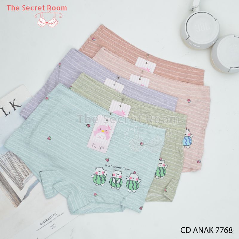 Jual TALLY KIDS GIRL 7768 I CD CELANA DALAM BOXER ANAK CEWEK I SIZE M - L I BAHAN KATUN RIB ...