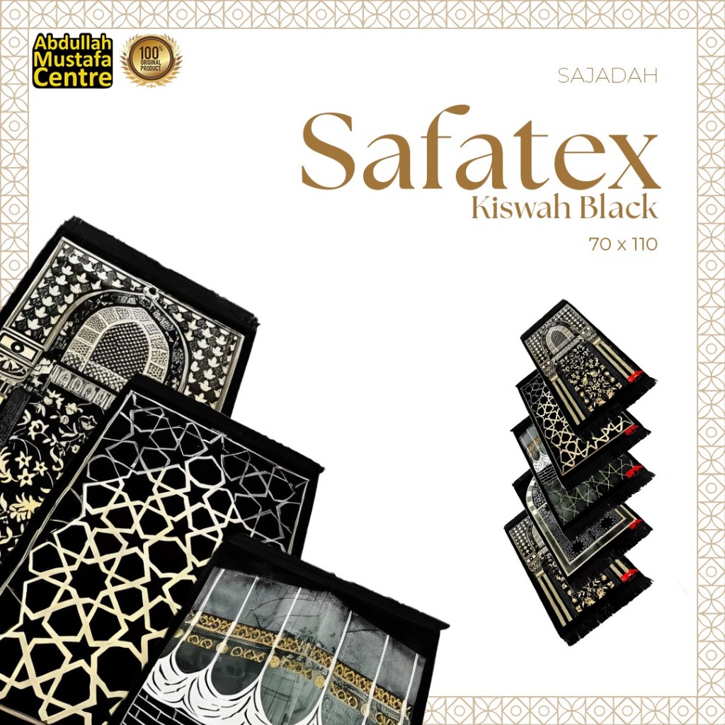 Jual SAJADAH SAFATEKS SUPER ULTRA BLACK 70 X 110 SAJADAH MOTIF KA'BAH ...