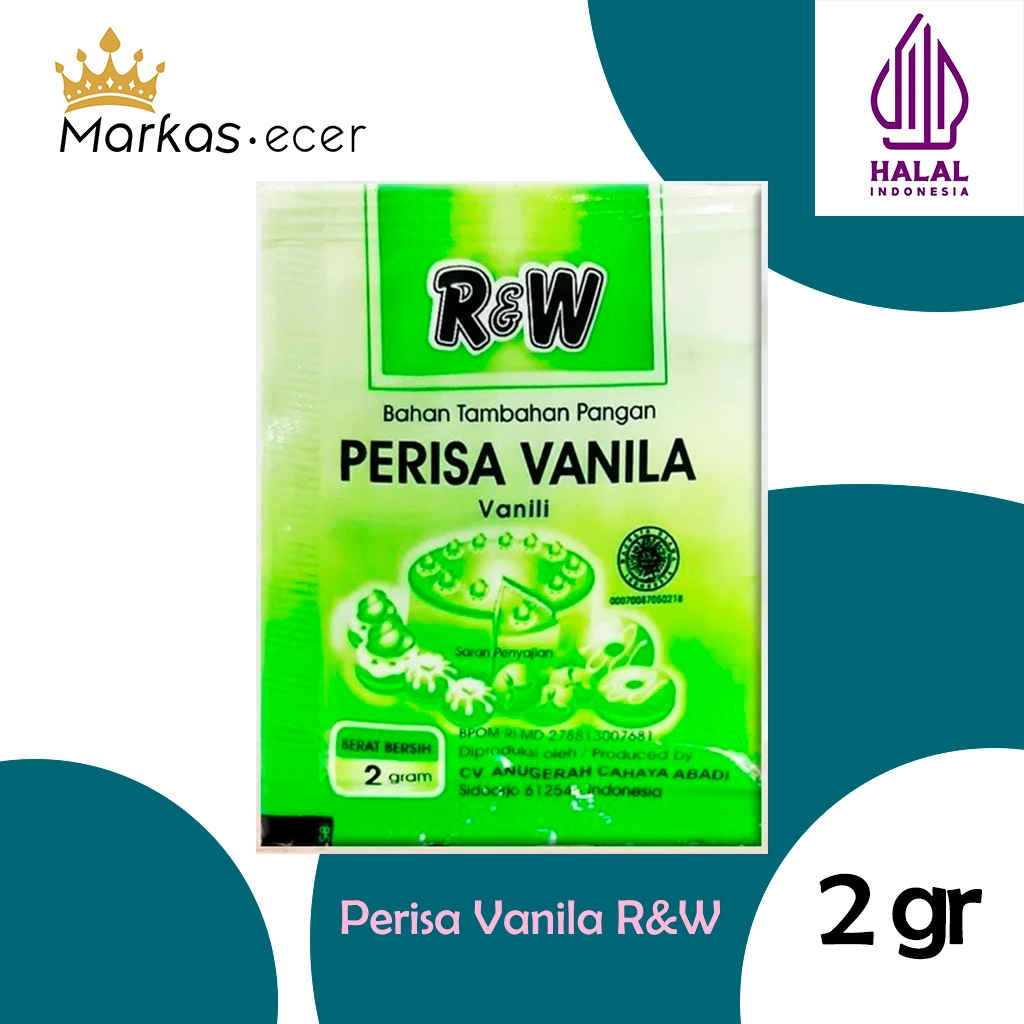 Jual Perisa Vanilla RW Bubuk Vanili R&W Sachet 2gr | Shopee Indonesia