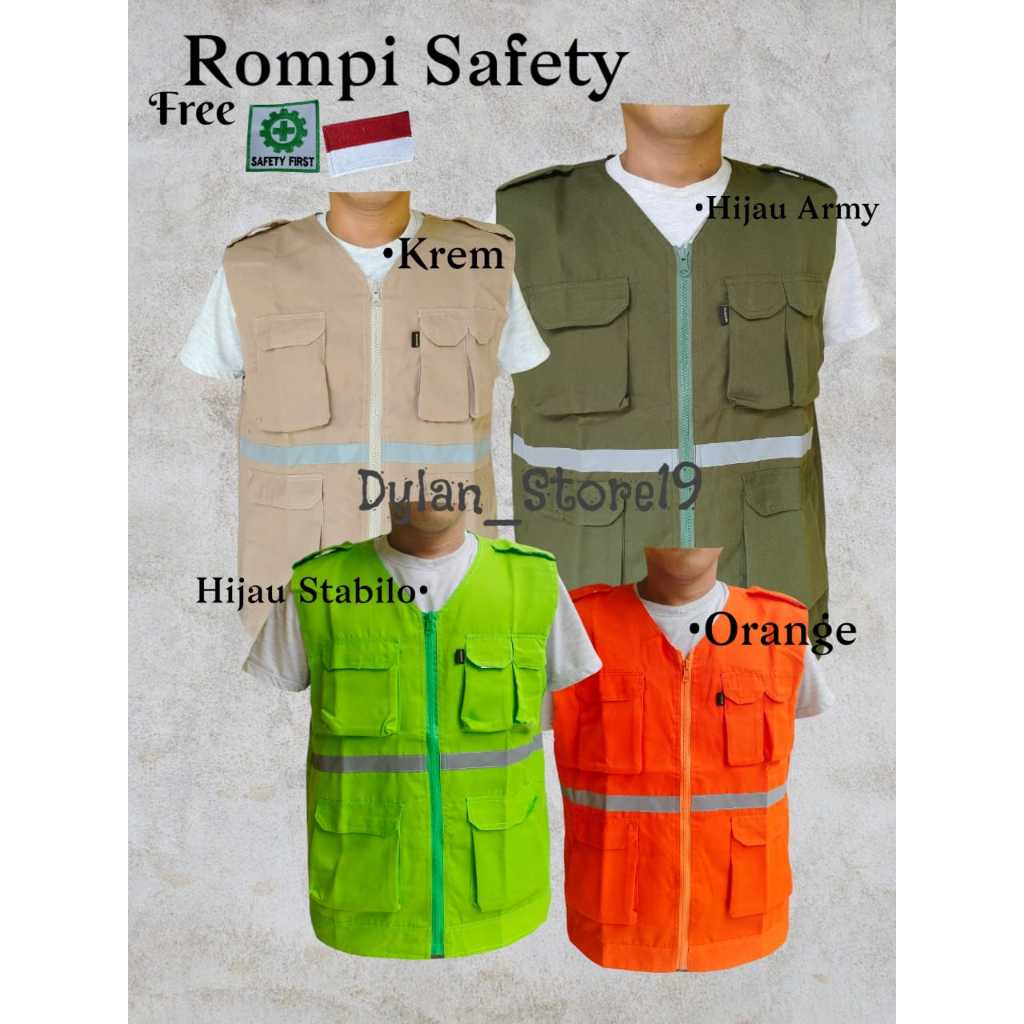 Jual Rompi Proyek - Rompi Safety - Rompi Tambang - Rompi Kain- Rompi k3 ...