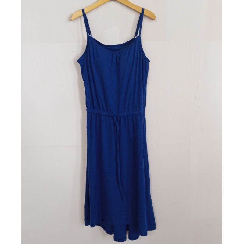 Jual Uniqlo dress biru tua lengkap capbra | Shopee Indonesia