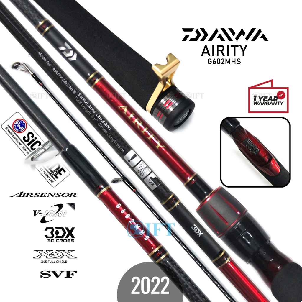 Jual Joran Galatama Daiwa AIRITY [2022] G602 MS | G602 MHS | Fuji Sic ...
