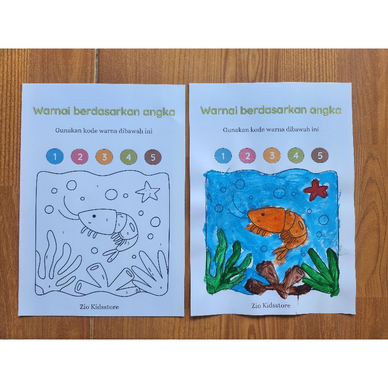 Jual (SERIES 2) COLOR BY NUMBER / MEWARNAI BERDASARKAN KODE ANGKA ...