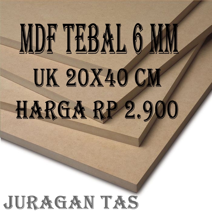 Jual PAPAN MDF 6mm Ukuran 20x40 | Shopee Indonesia