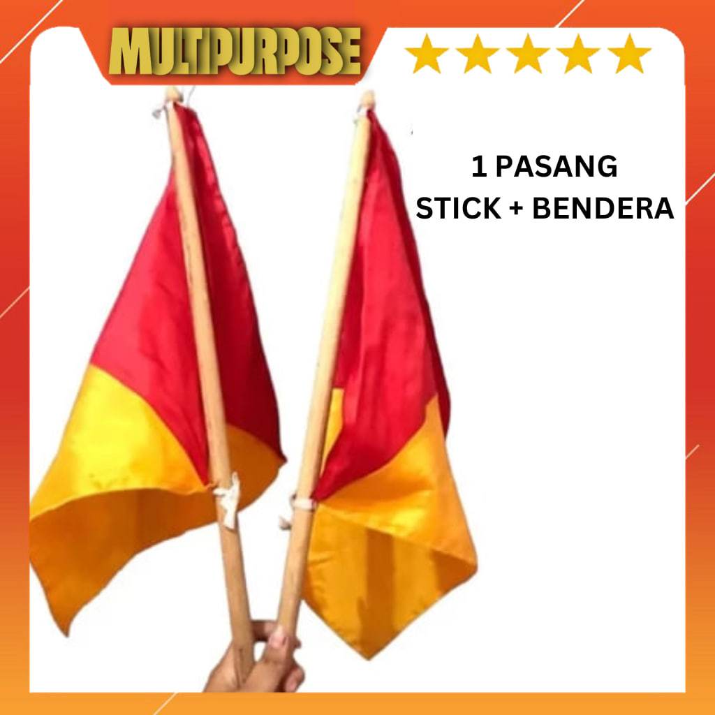 Jual BENDERA SEMAPUR 1 PASANG [ 2STICK + 2BENDERA ] BENDERA SEMAPUR ...
