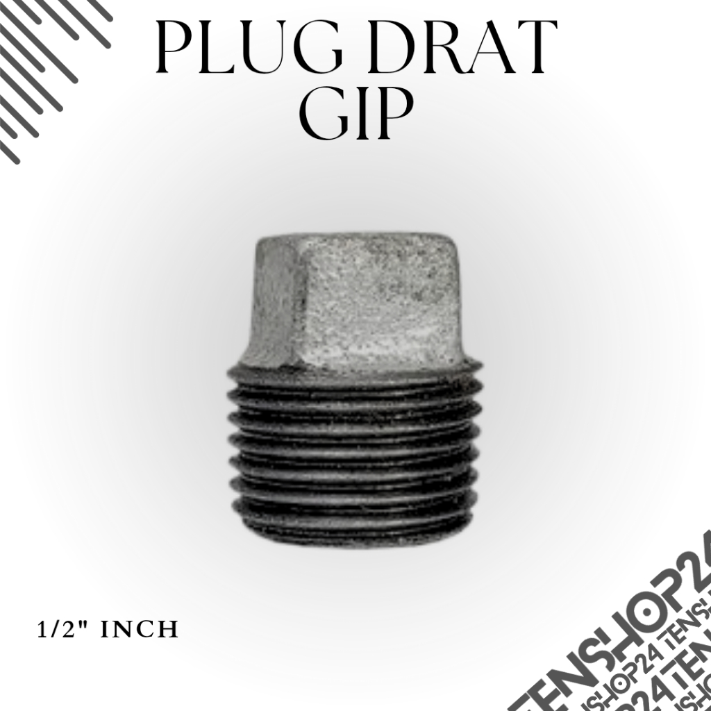 Jual Plug Drat Galvanis GIP Ukuran 1/2" Inch | Shopee Indonesia