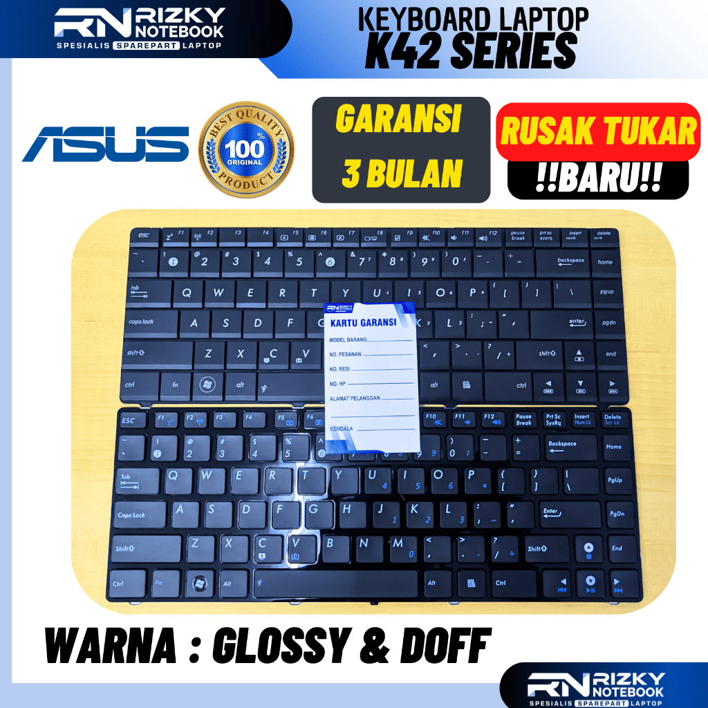 Jual Keyboard Laptop Asus A42 A42J X44 X44H X44C X43 X43S X44A X45 K42 K42D K42F K42J U30 U31 ...