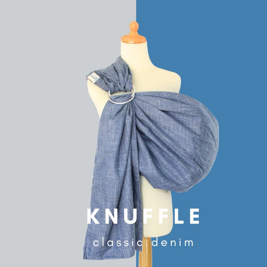 Jual Knuffle Ring Sling Carrier - Gendongan Modern Bayi Kain Linen ...