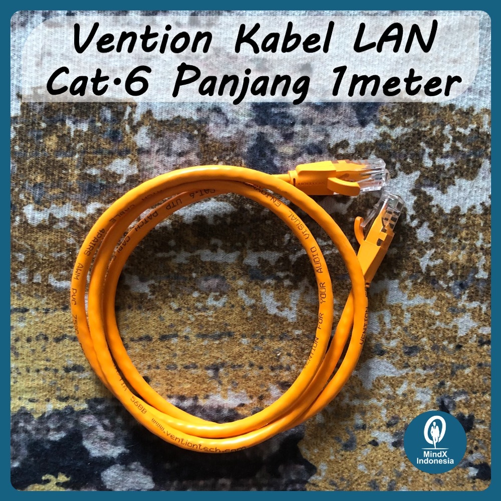 Jual Vention Kabel LAN RJ45 Cat6 Cat.6 Gigabite Ethernet UTP Round 1 ...