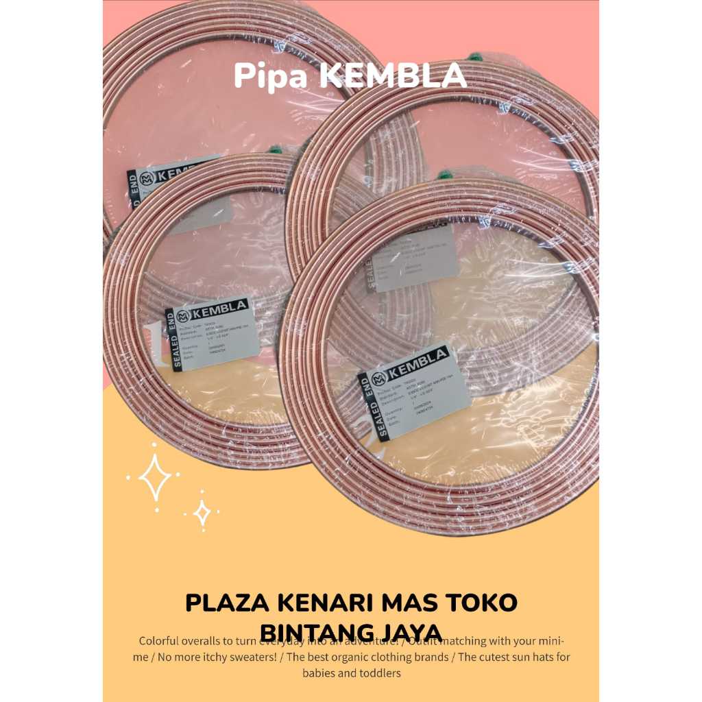 Jual Pipa tembaga ac 1/4" x 061 mm Kembla | Shopee Indonesia