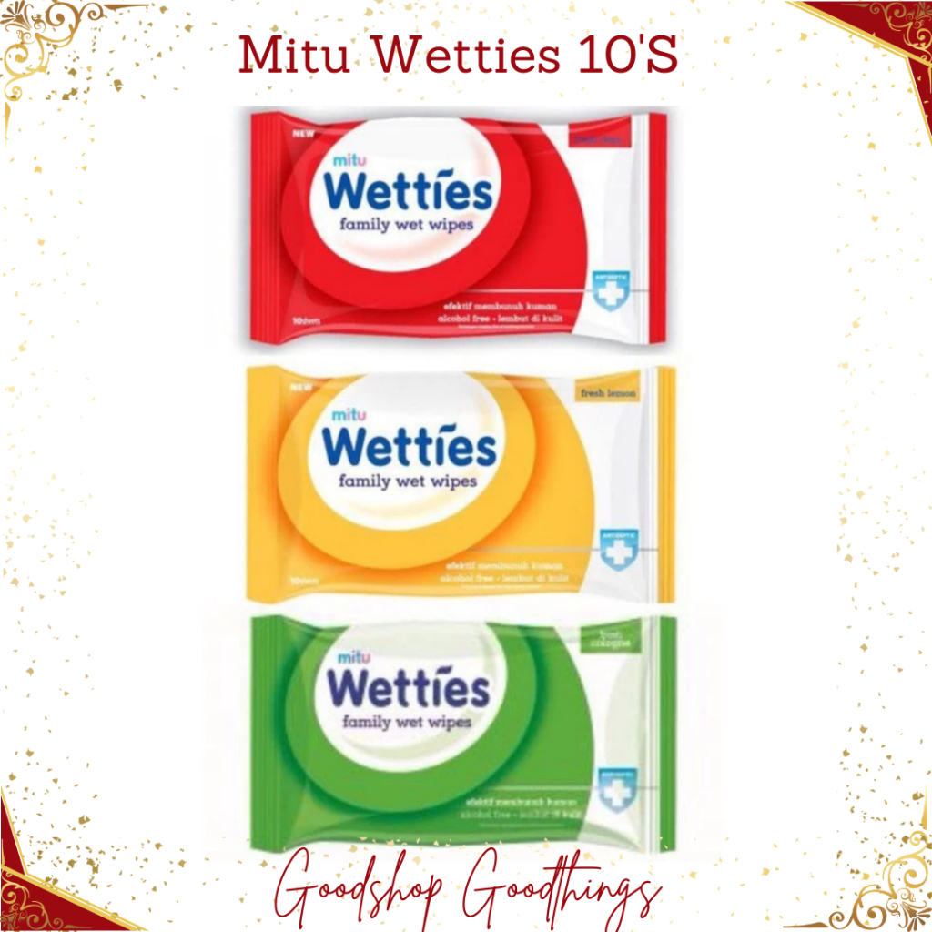 Jual Mitu Wetties Fresh Lemon, Fresh Clean, Fresh Cologne 10'S/Tisu Basah Mitu Wetties 10's ...