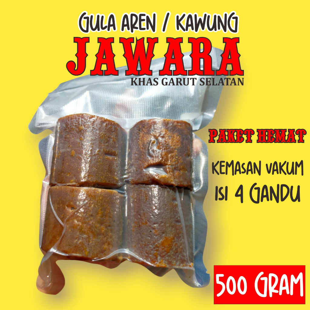 Jual GULA AREN JAWARA Khas GARUT SELATAN | 500 gram isi 4 gandu ...