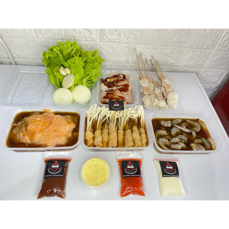 Jual PAKET AYAM + CHICKEN ENOKI + UDANG (PAKET BBQ || PAKET GRILL ...