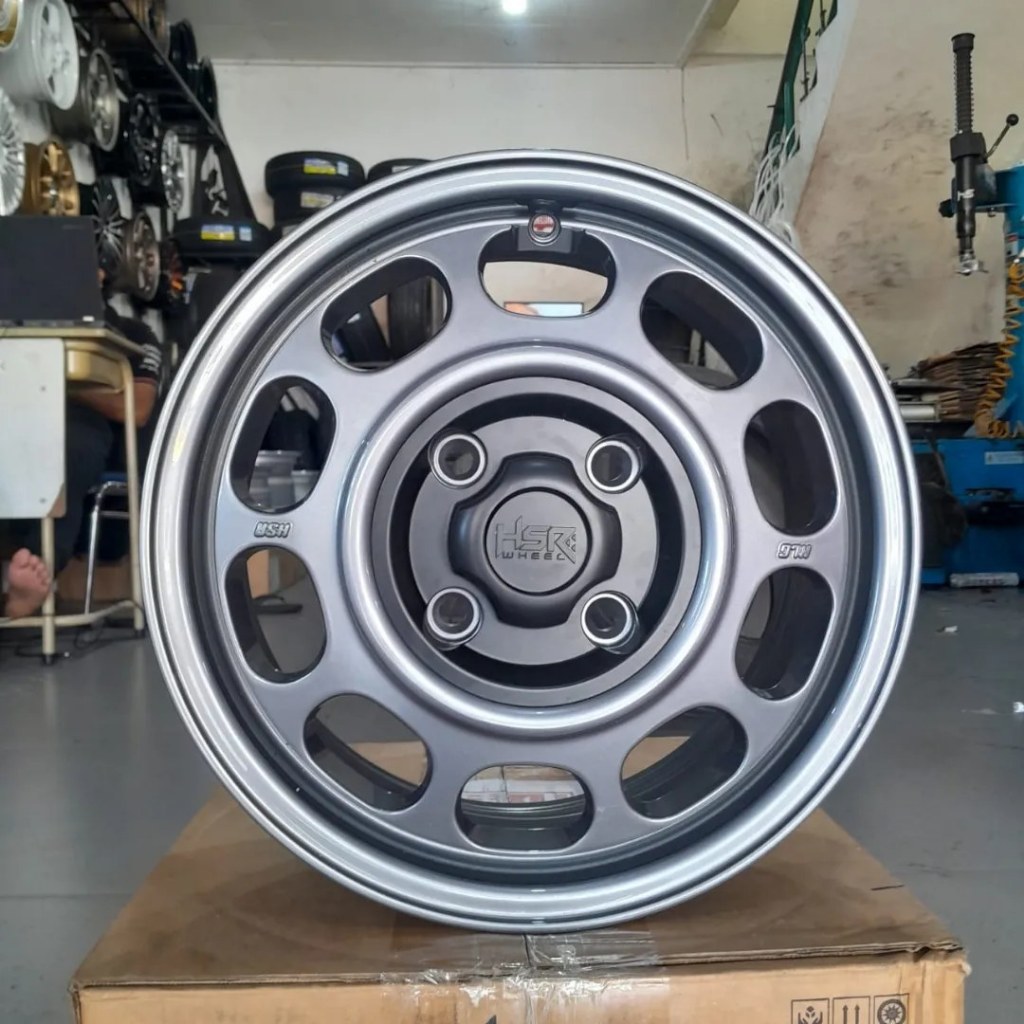 Jual VELG MODEL KLASIK HSR KALENG RING 14 GLOSSY GREY - WULING AIR EV ...