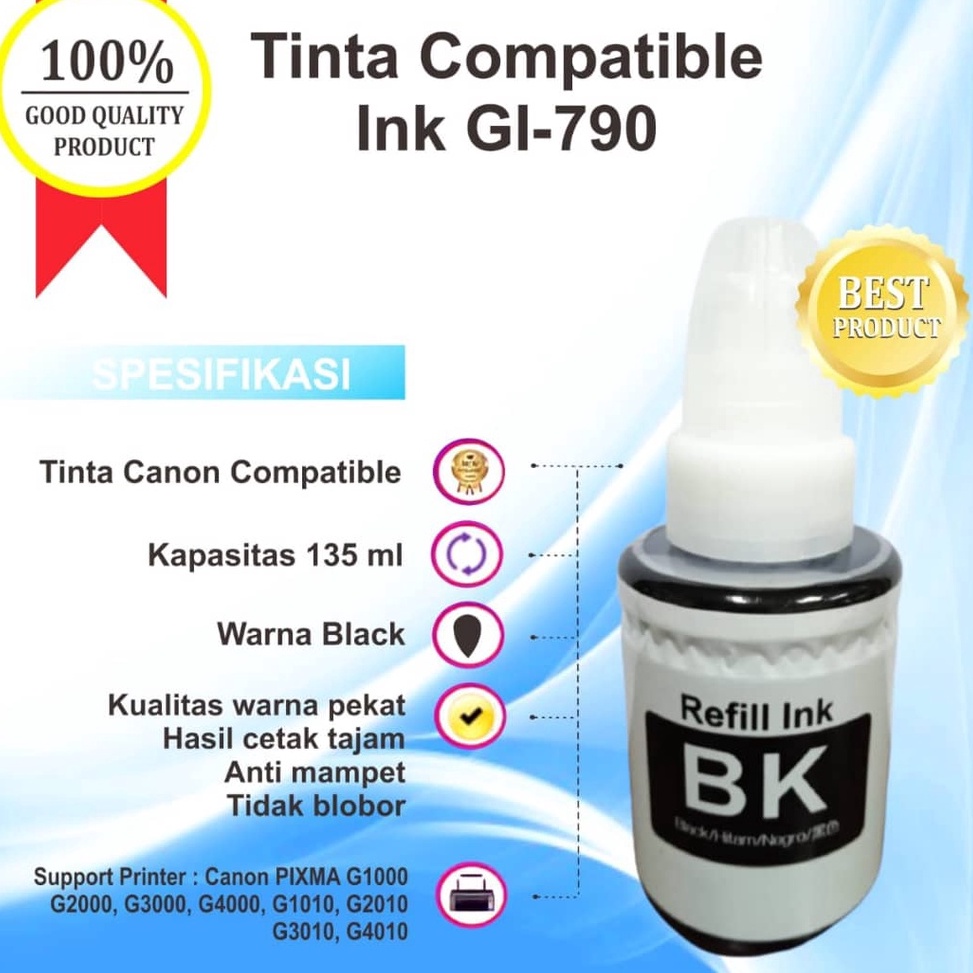 Jual Tinta GI79 Refill Printer Canon G1 G2 G3 G4 G11 G21 G31 G41 ...