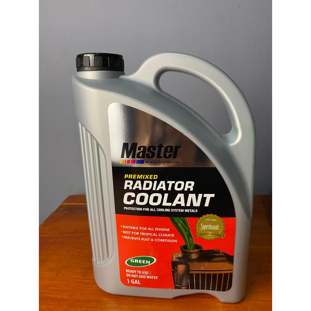 Jual Air Radiator Coolant Master Hijau 4 Liter | Shopee Indonesia