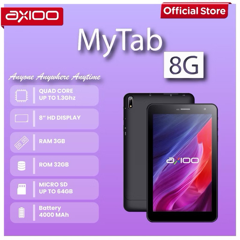 Jual Tablet Tab Axio MYTAB 8G Ram 3GB Internal 32GB BRG Baru Android ...