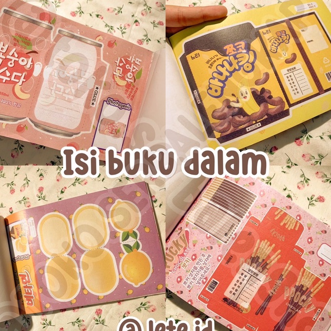 Jual Mega jeteid BUKU ORAMI SNACK KOREA VIRAL POCKY buku papercraft ...