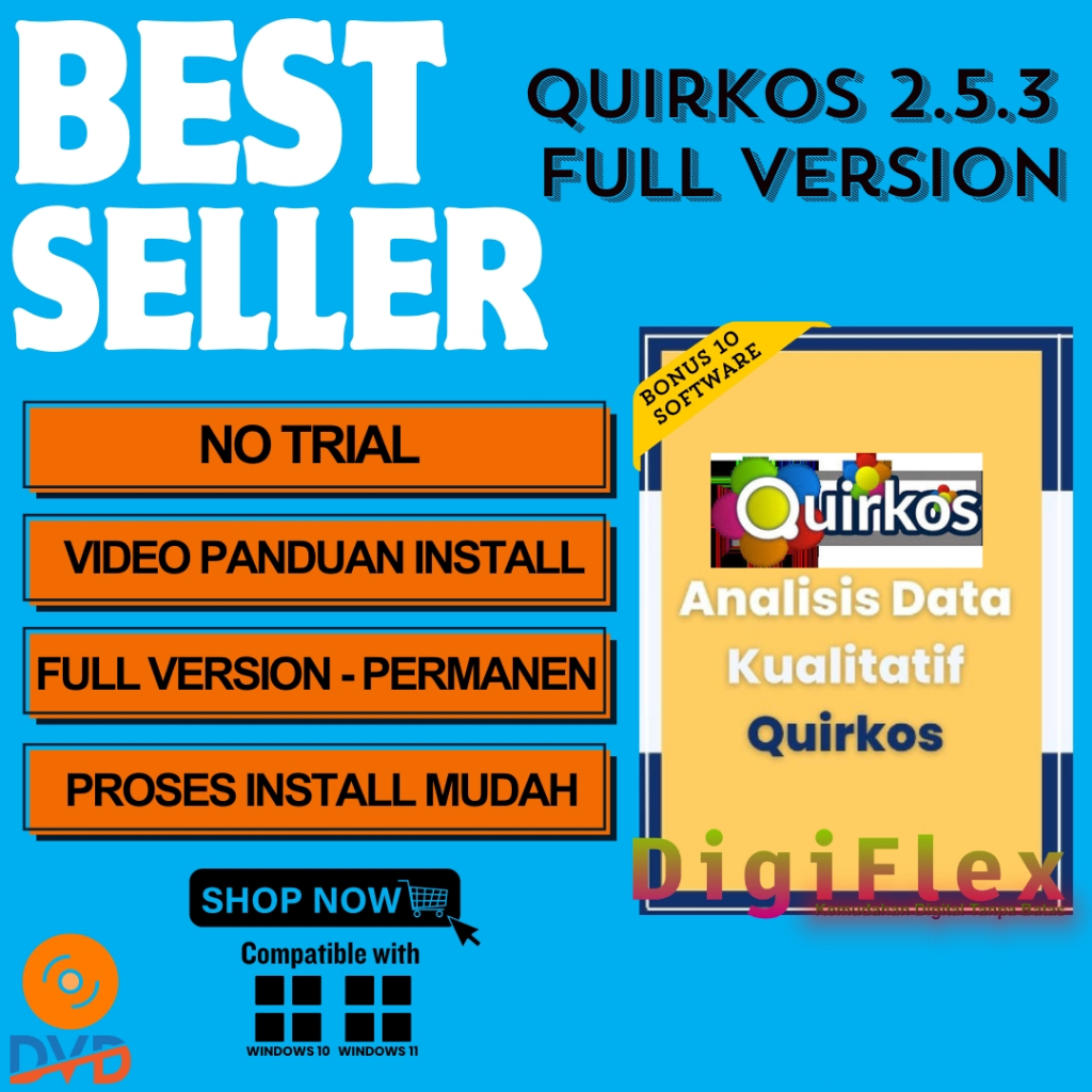 Jual Software Quirkos 2.5.3 Software Analisis Data Kualitatif / Qualitative Data Analysis ...