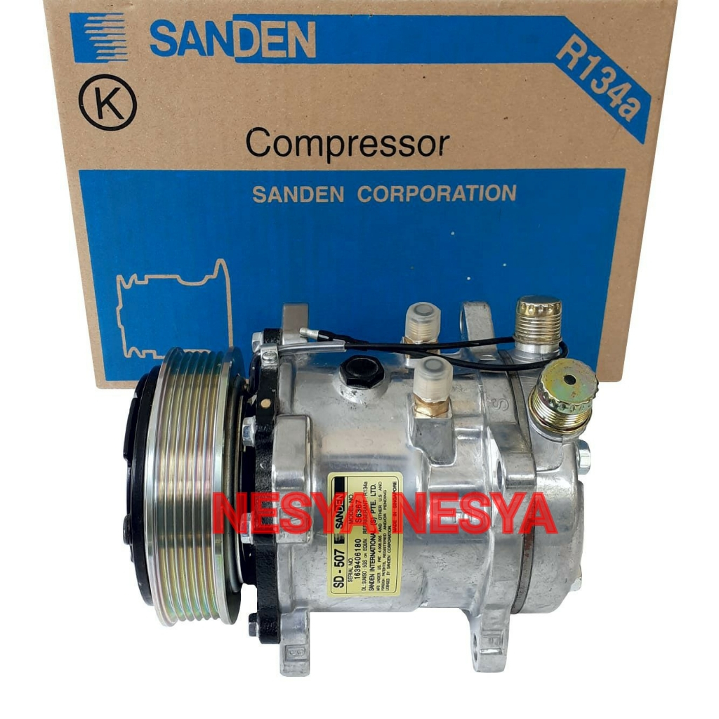 Jual Compressor Compresor Kompressor Kompresor AC Mobil Model SANDEN SD-507 SD507 SD 507 ...