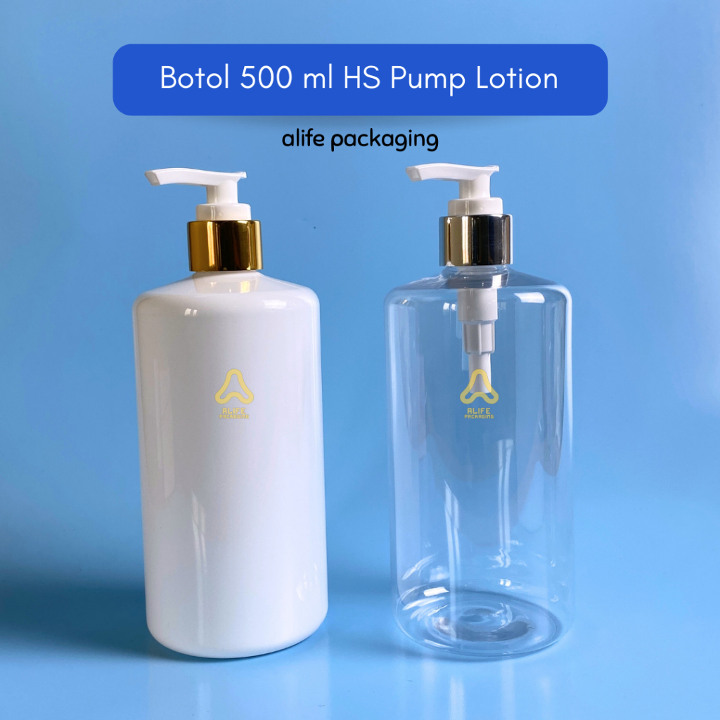 Jual Botol Pump Lotion 500 ml | Botol Pump 500 ml | Botol 500 ml Pump ...