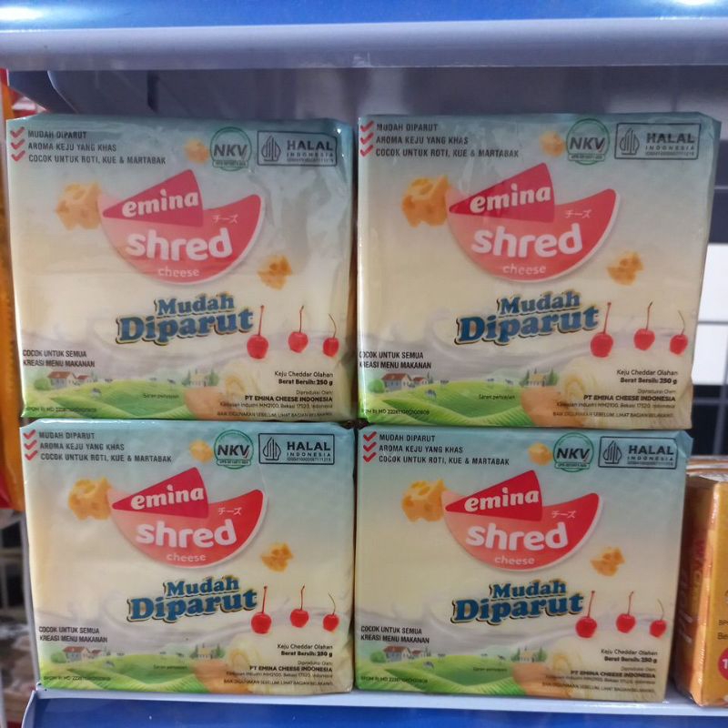 Jual Emina Shred Cheese Keju Cheddar 250g | Shopee Indonesia