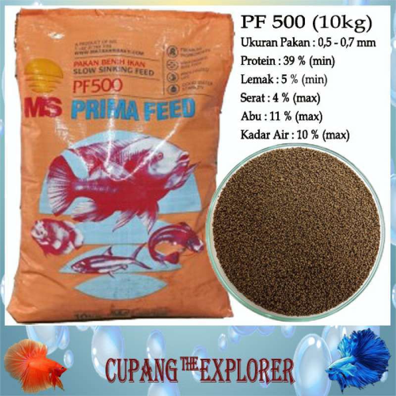 Jual pakan ikan PF 500,dgan butiran kecil bisa untuk burayak anakan ...