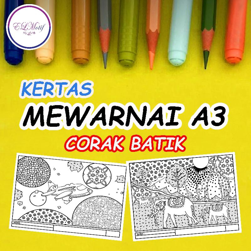 Jual KERTAS MEWARNAI / LEMBAR MEWARNAI / MEWARNAI GAMBAR BERTEMA ...