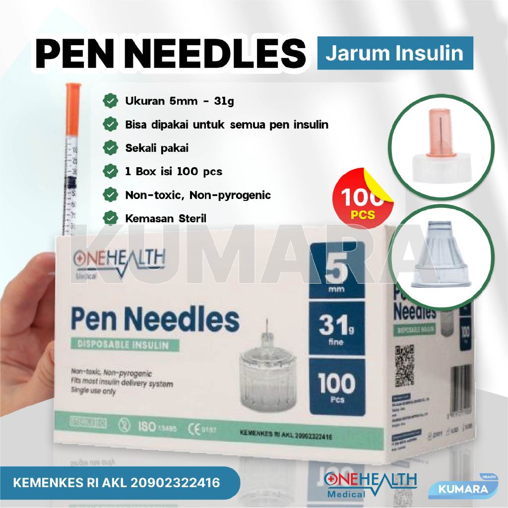 Jual ONEHEALTH - Jarum Insulin / Insulin Pen Needle Box | Shopee Indonesia