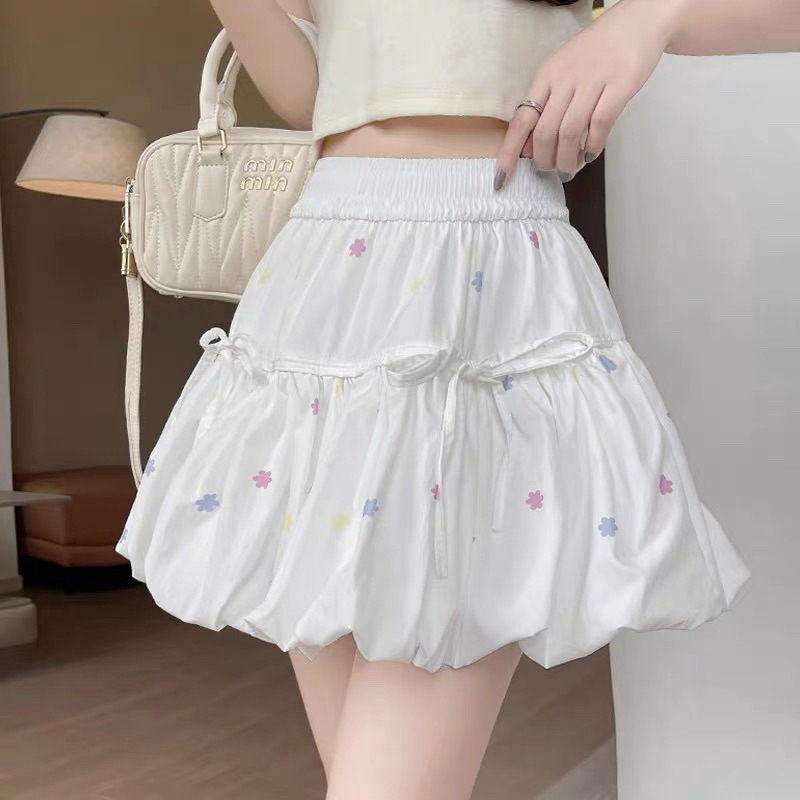 Jual BALON ROK PENDEK BUNGA MINI SKIRT CUTE BALLOON CLOUD MX314 ...