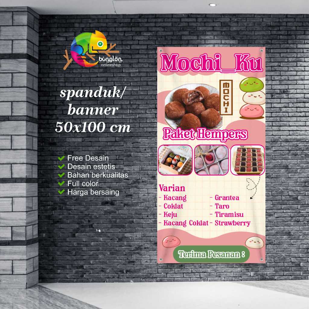 Jual Cetak Spanduk Banner Mochi | Shopee Indonesia