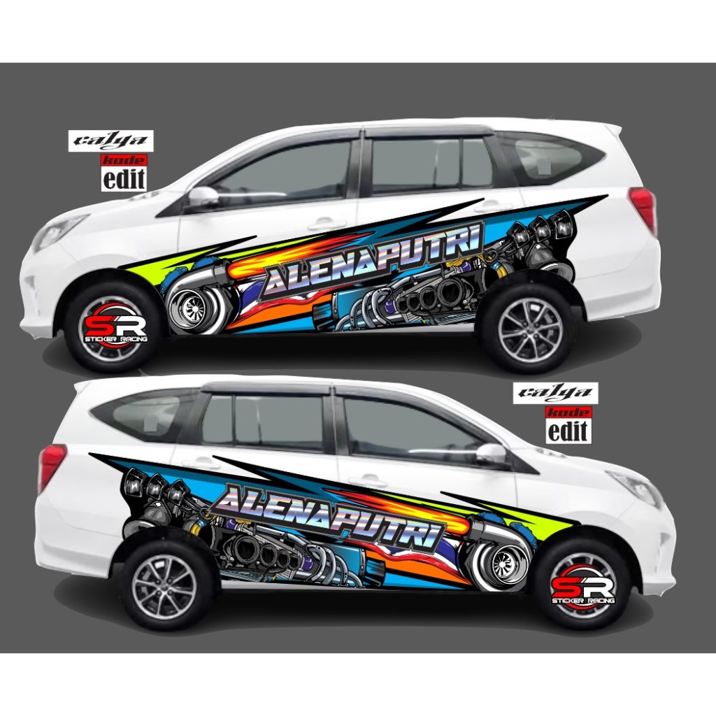 Jual DECAL STICKER BODY SAMPING MOBIL AVANZA, PAJERO SPORT, INNOVA ...