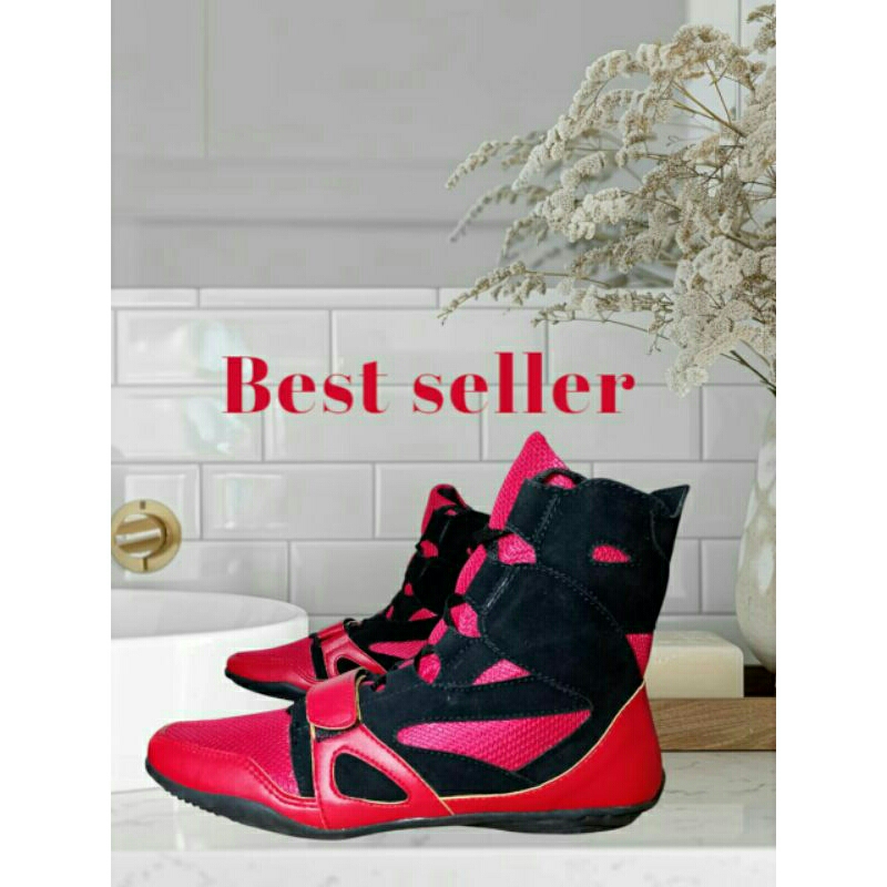 Jual Sepatu Tinju Pria Boxing Shoes Sport Olahraga Casual Sepatu Gulat ...